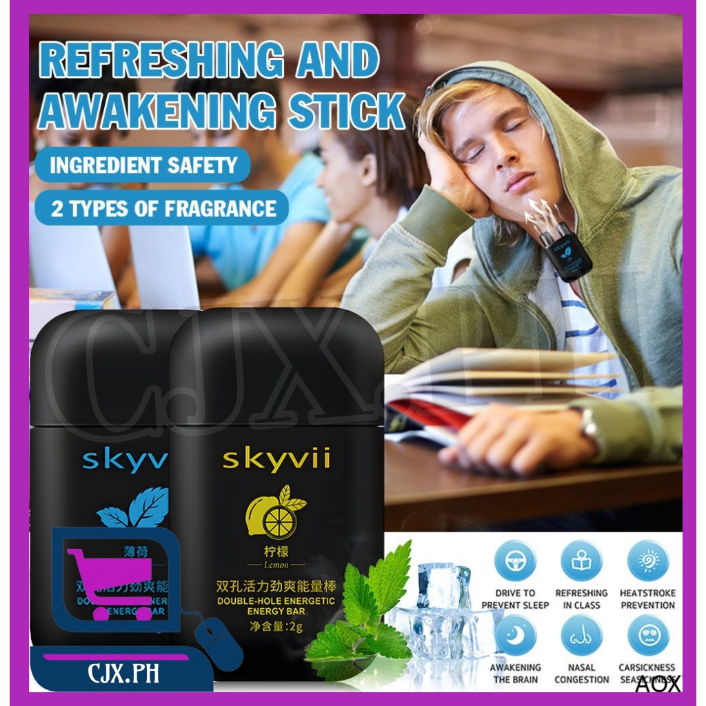 CJX.PH Skyvii Inhaler Energy Bar For Nose Vegan Liver Cleaning Nasal ...