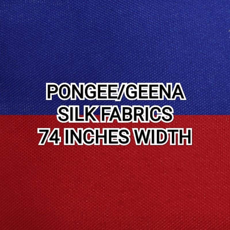 Geena Silk Fabric 74" Width Cloth Pongee Gina Per Yard | Shopee Philippines