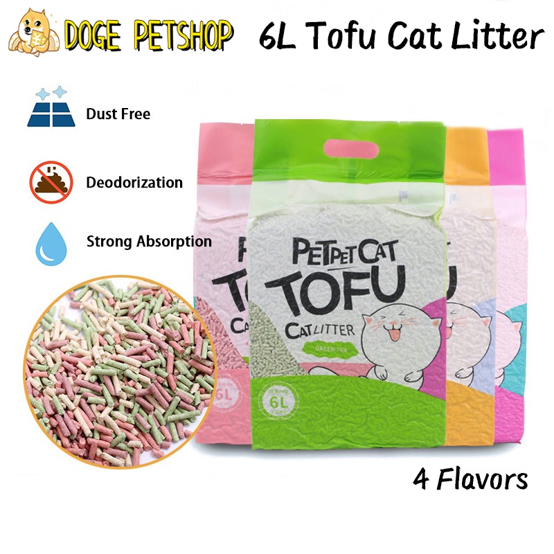Doge Cat Litter 6L Food Grade Plant Tofu Residue Made Natural Tofu Cat ...