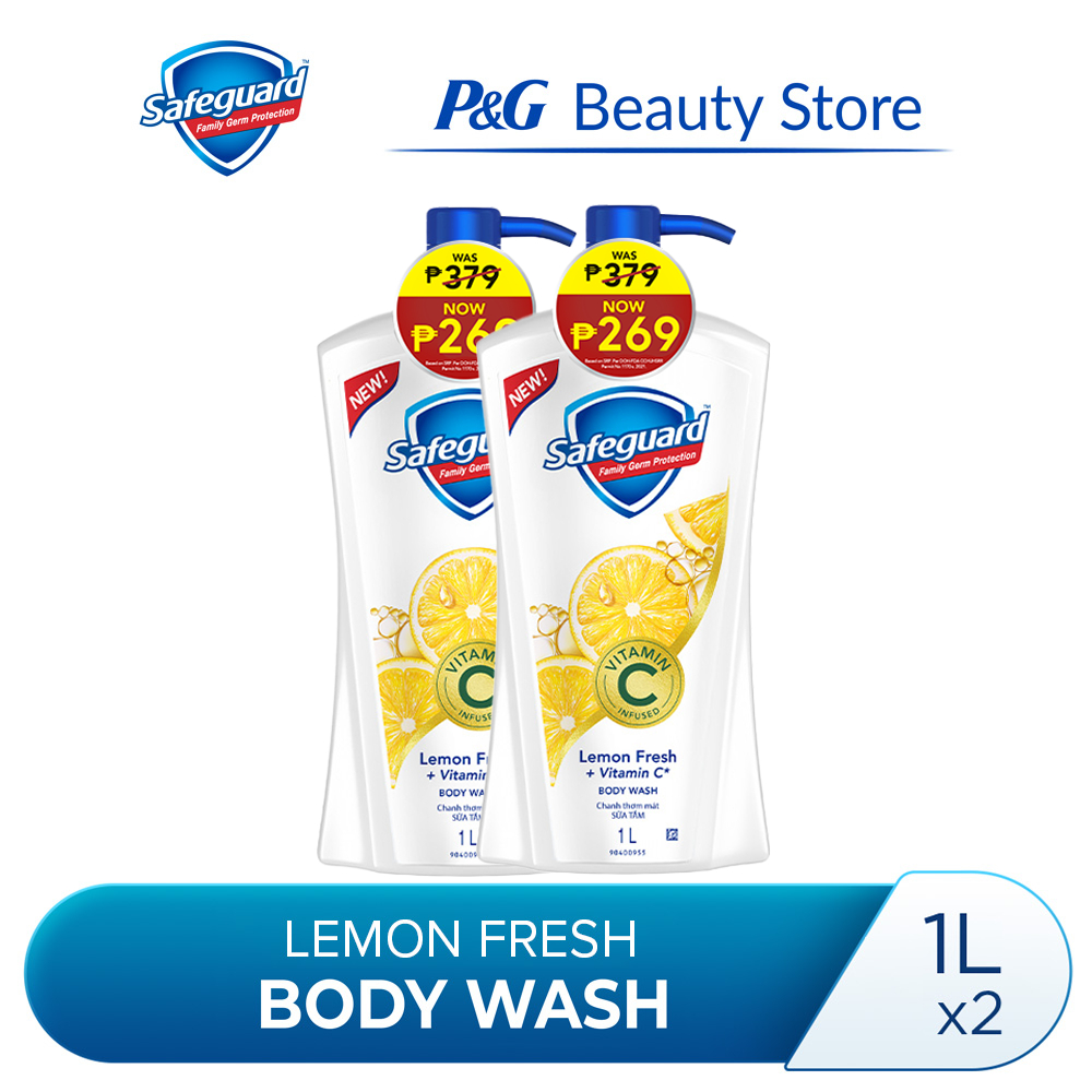 Safeguard Lemon Fresh with Vitamin C Body Wash (1L) Duo | Shopee ...