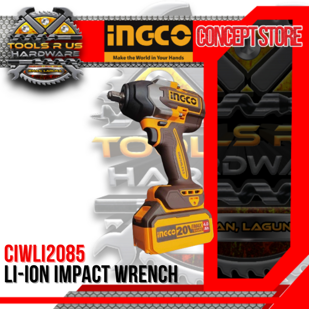 INGCO LITHIUM-ION IMPACT WRENCH CIWLI2085 | CORDLESS TOOL | INDUSTRIAL ...