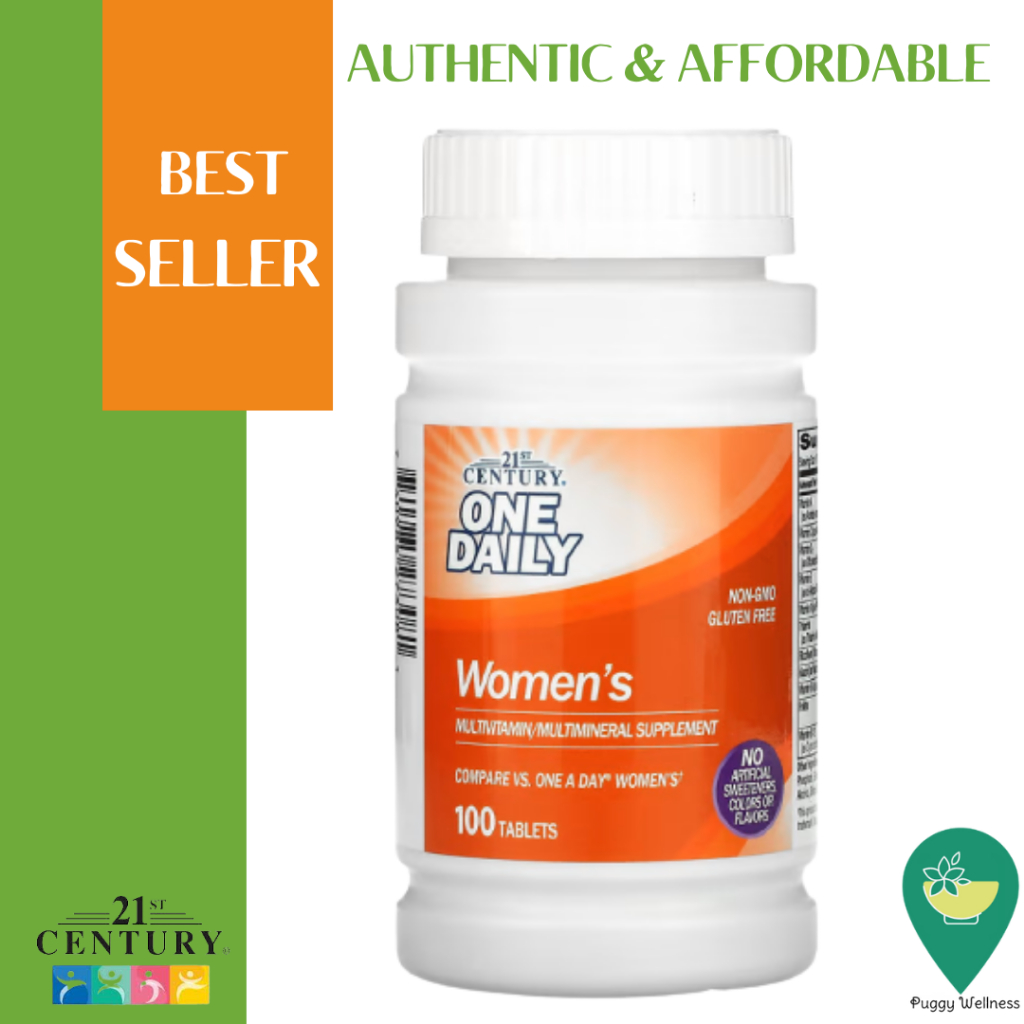 21st Century One Daily Women's Health Tabs, Multivitamin Supplement ...