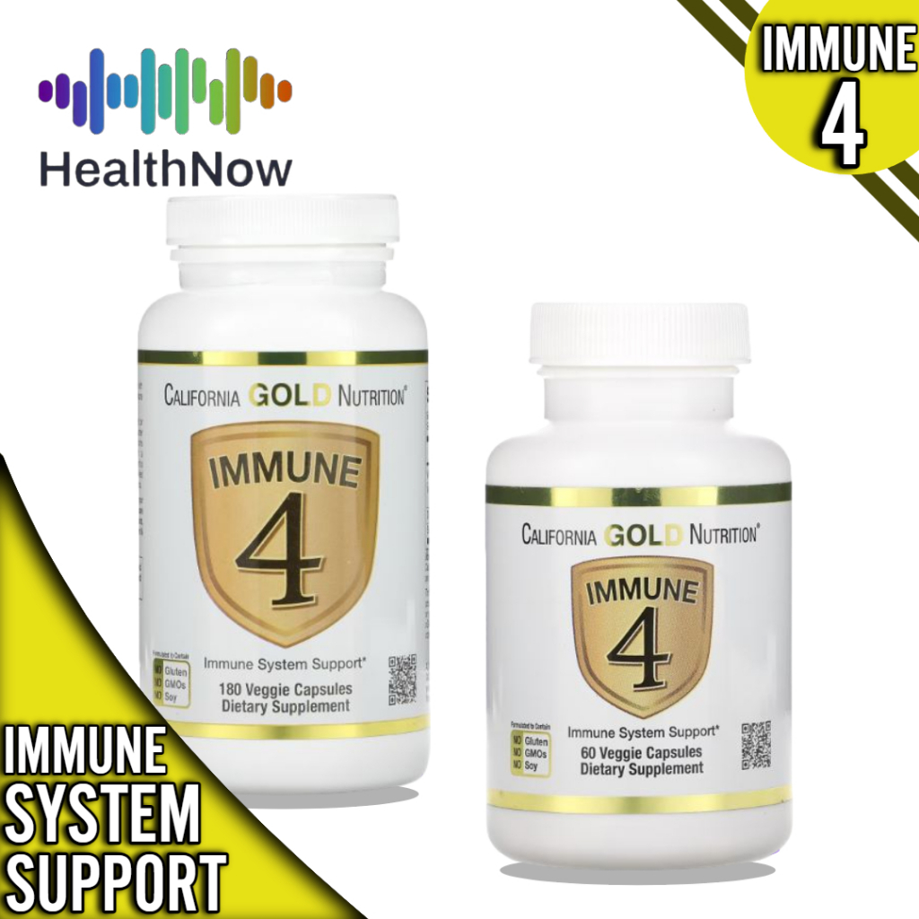 Immune 4 California Gold Nutrition Vitamin C + D3 Zinc Selenium [60 or ...