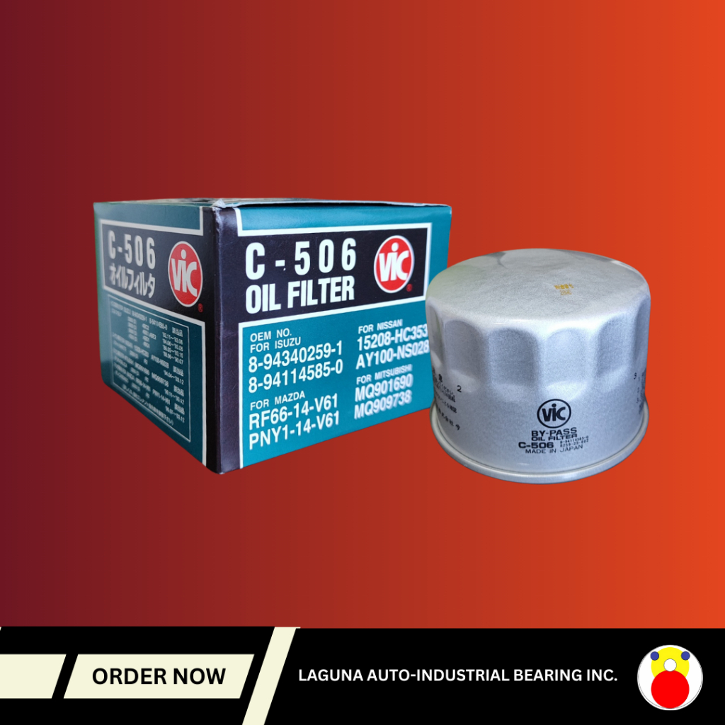 VIC Oil Filter C-506 for Isuzu 4BC2, 4BA1 NKR 4BE1 | Shopee Philippines