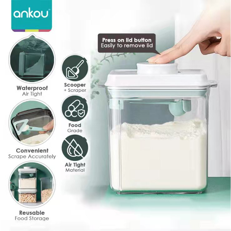 ANKOU Air Tight Milk Powder Container Milk Storage Container Powder ...
