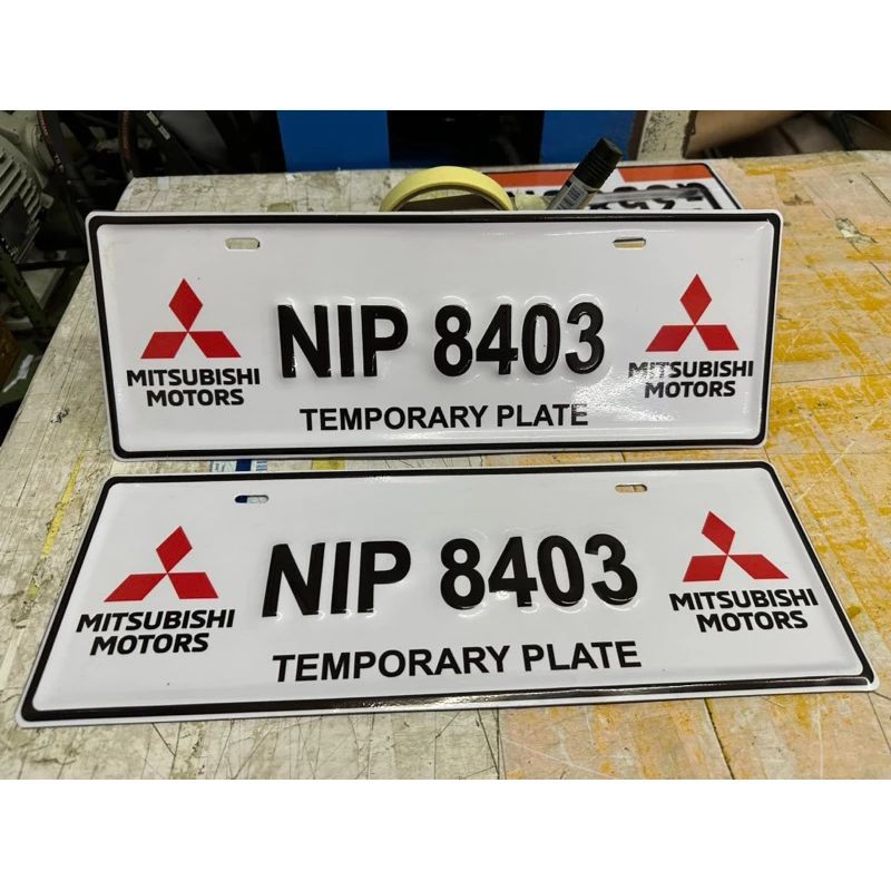 CAR PLATE TEMPORARY PLATE CUSTOMIZE DESIGN OR LETTER DESIGN THEMEPLATE ...
