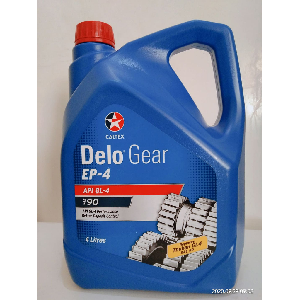 CALTEX DELO GEAR SAE 90 4L EP-4 API GL-4 PERFORMANCE BETTER DEPOSIT ...