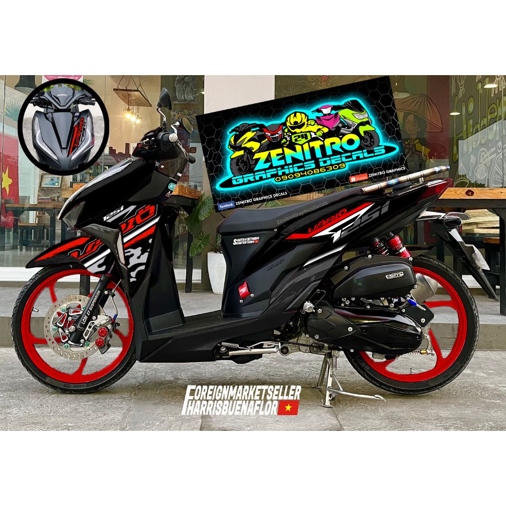 VARIO CAMO DECALS FOR CLICK V2 ONLY (ZENITRO GRAPHICS DECALS) | Shopee ...