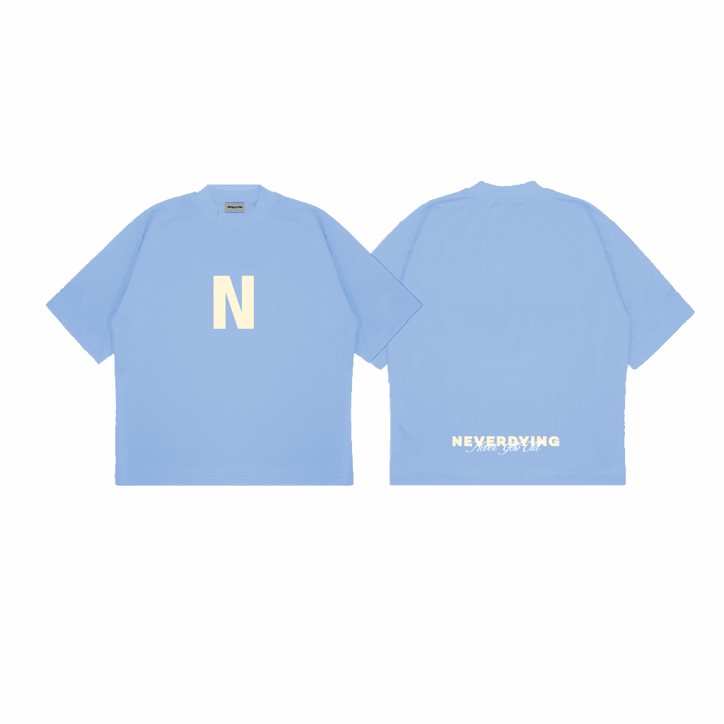 Neverdying - Unveil your timeless spirit 'Minimal Logo' Oversized Tee ...