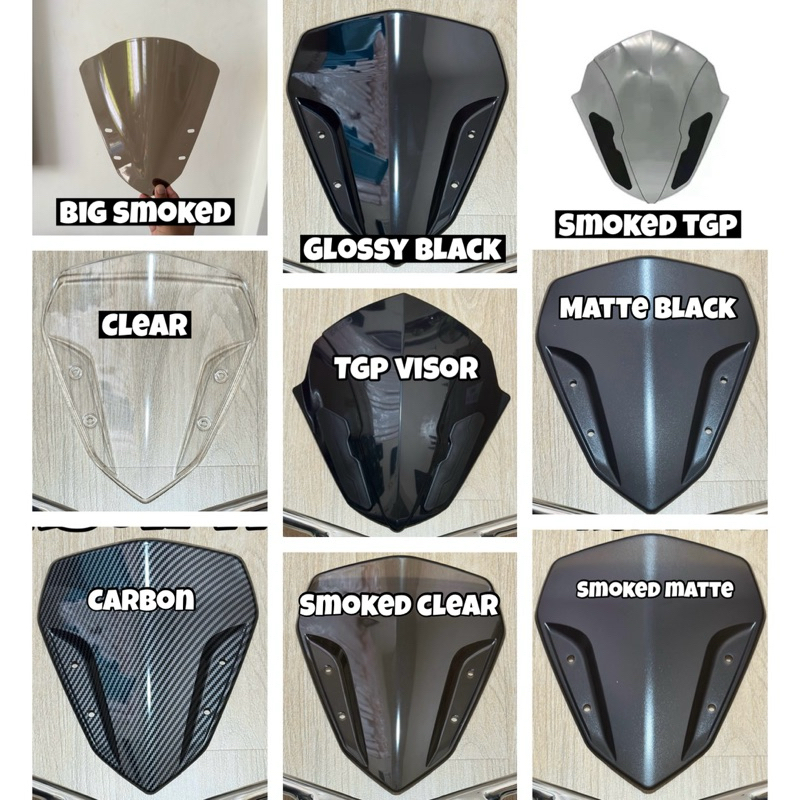 VISOR FOR SIDE MIRROR BRACKET AEROX / MIO / CLICK / BEAT / SNIPER ...