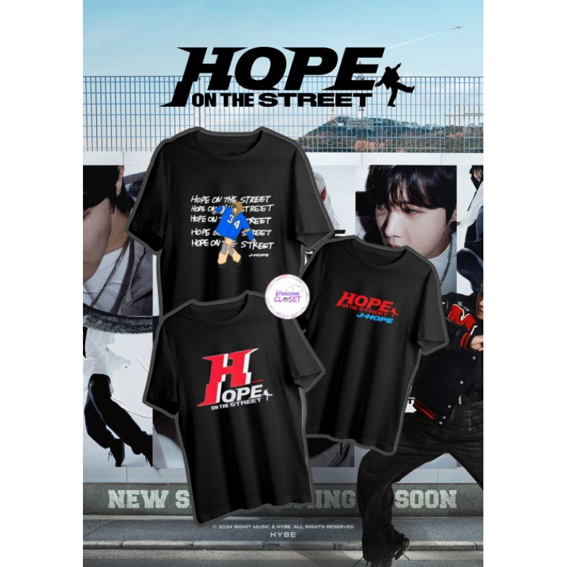 HOPE ON THE STREET BY J-HOPE FANMADE T-SHIRT | Shopee Philippines