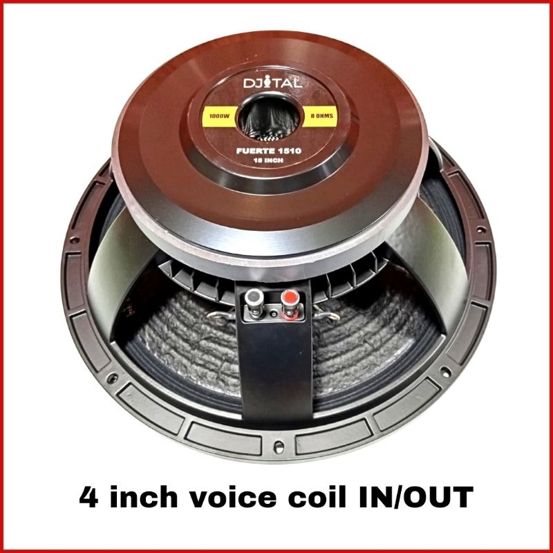 Djital Speaker 15 inch 1000watts (4 inch Voice Coil) 220mm Magnet ...