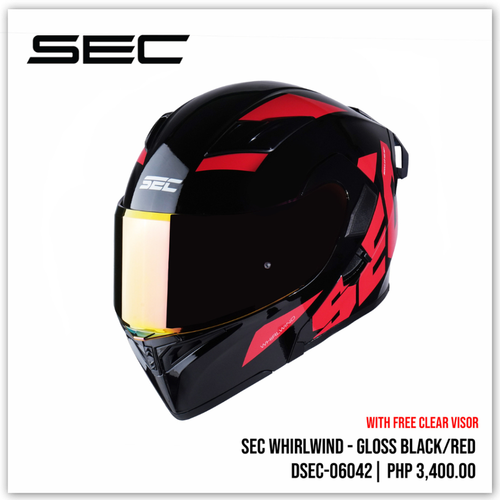 Sec Modular Helmet for Motorcycle - Whirlwind Solid Gloss/Matte (XS-XL ...