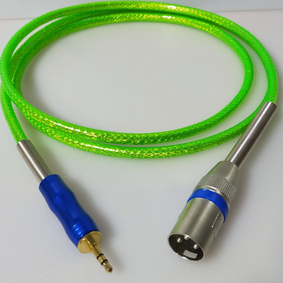 3.5mm to XLR Male Stereo Jack with Long Spring Connector | Shopee ...