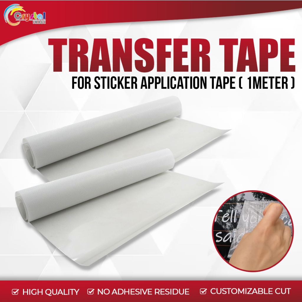 Transfer Tape for Sticker Application Tape (1meter) Decal Sticker ...