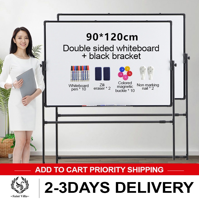 Bracket lift mobile writing board erasable magnetic chalkboard office ...