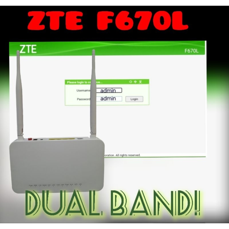 ZTE GPON ONT ZXHN F670L ( USED ) | Shopee Philippines