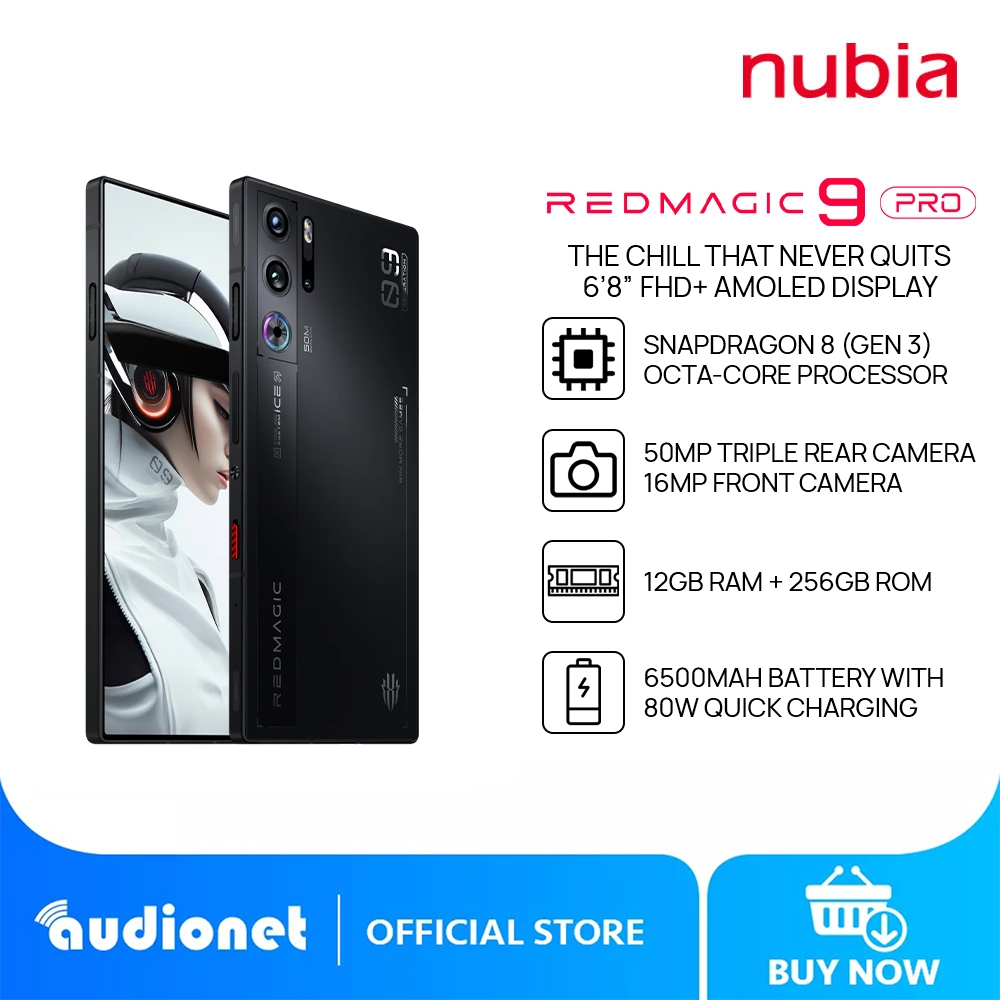 Nubia REDMAGIC 9 Pro | 12GB+256GB | Snapdragon 8 Gen 3 | 6.8” FHD+ ...