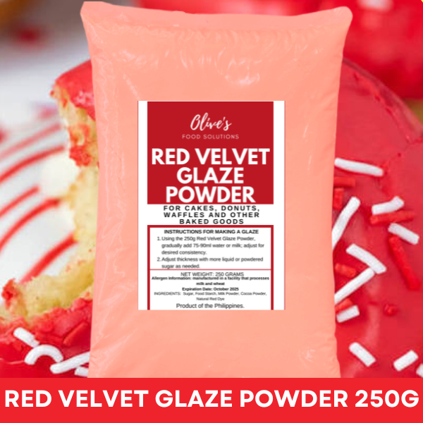Red Velvet Glaze Powder 250 Grams (Just Add Water!) | Shopee Philippines