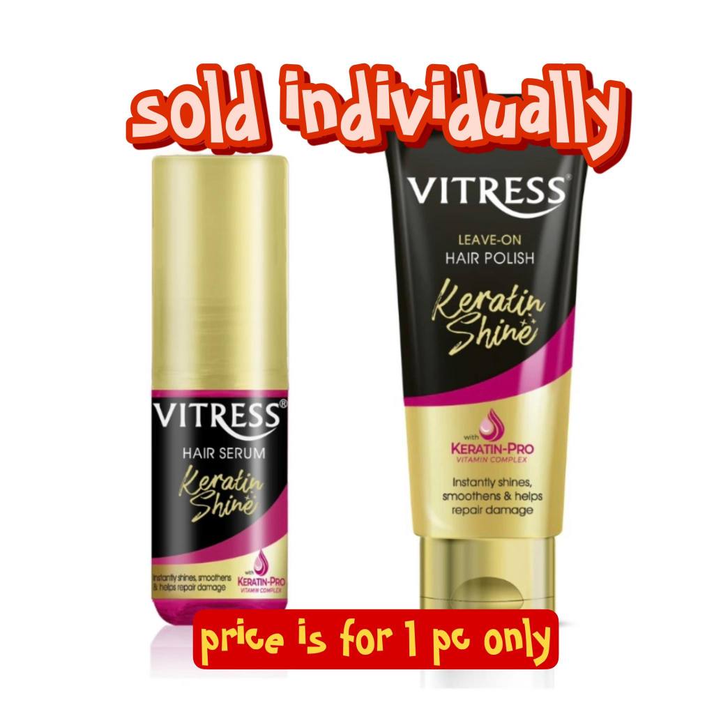 VITRESS Keratin Shine (Hair Polish 100ml / Hair Serum 30ml) * SOLD ...