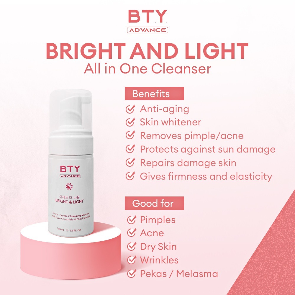 BTY Bright and Light - Cleansing Mousse (100mL) | Shopee Philippines
