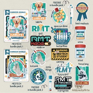 MEDTECH Stickers, MEDICAL PROFESSION, RMT Waterproof Stickers | Laptop ...