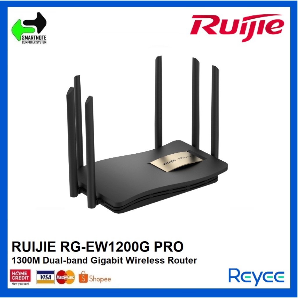 RUIJIE RG-EW1200G PRO 1300M Dual-band Gigabit Wireless Router | Shopee ...