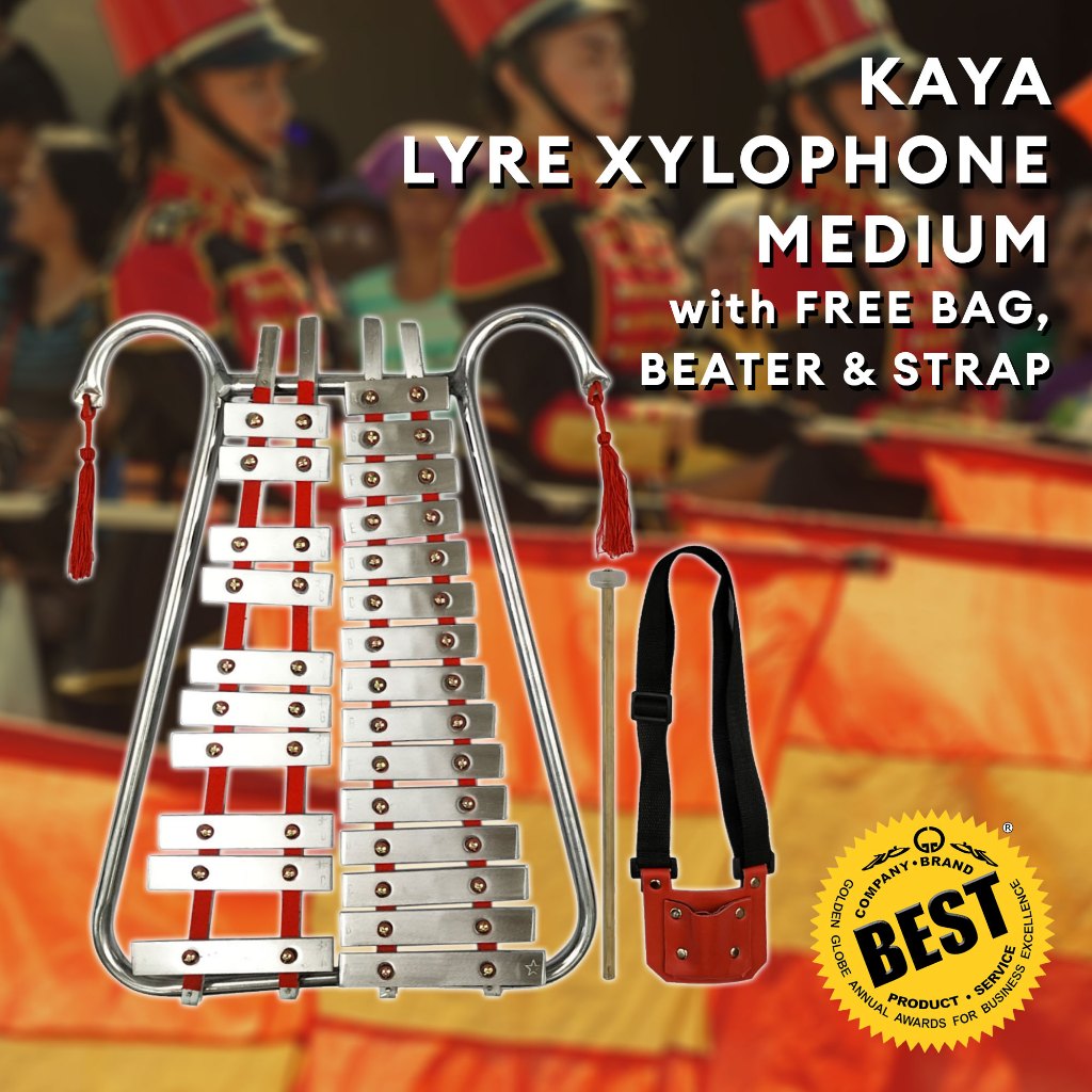 LYRE XYLOPHONE - (Medium) with Free Bag, Lyre Beater, Strap ...