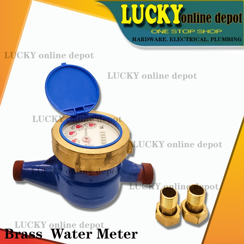 PVC/METAL/BRASS WATER METER/SUB METER 15MM | Shopee Philippines