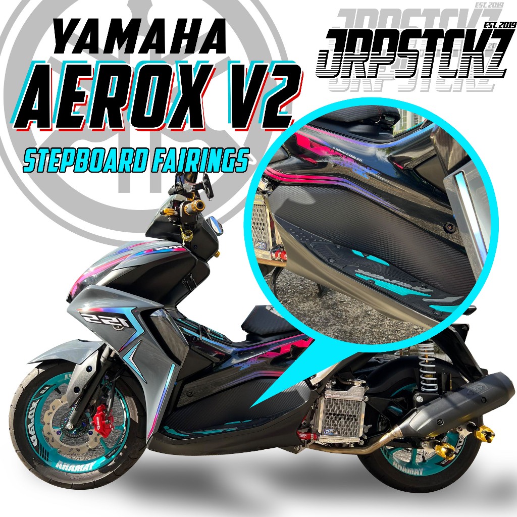 Aerox V2 STEPBOARD FAIRINGS Carbon | Easy to DIY, Ready to Install ...