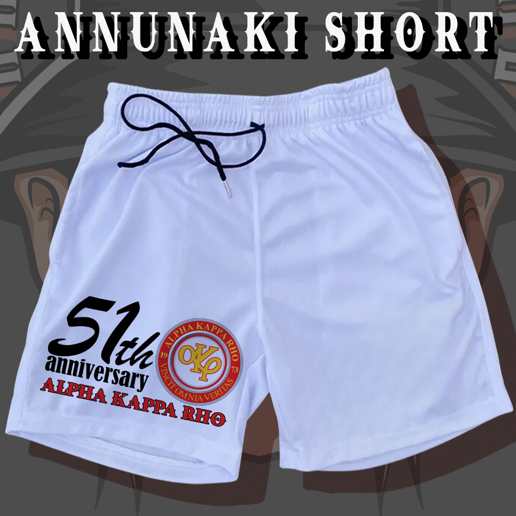 V3 ALPHA KAPPA RHO 51TH ANNIVERSARY AKRHO 51 YEARS SHORT SUBLIMATION ...