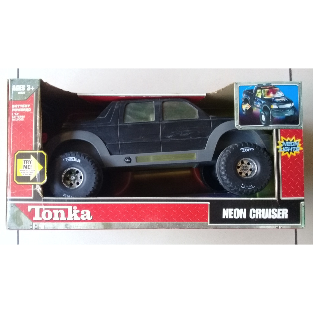 Original Tonka Hasbro Big Neon Cruiser Big Black Pickup Truck | Shopee ...