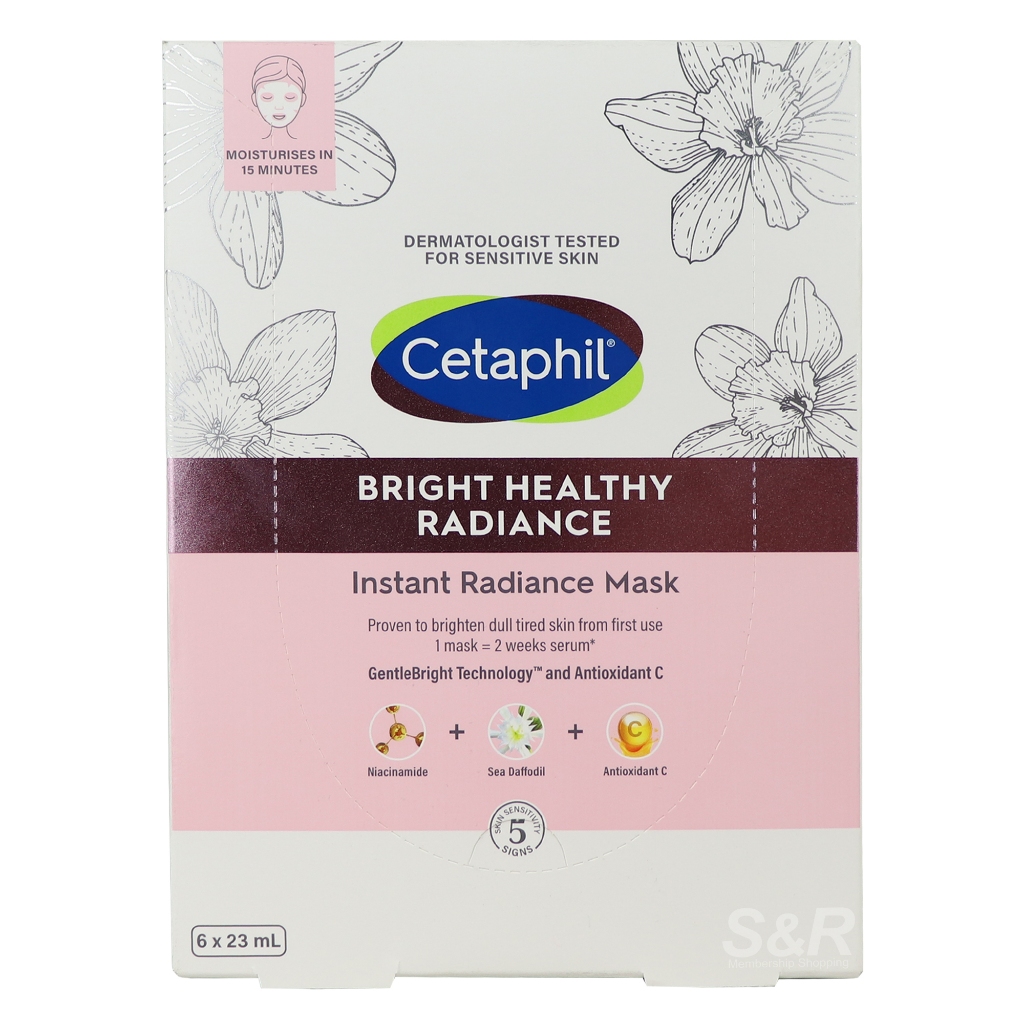 Cetaphil Instant Bright Healthy Radiance Mask 6x23mL | Shopee Philippines