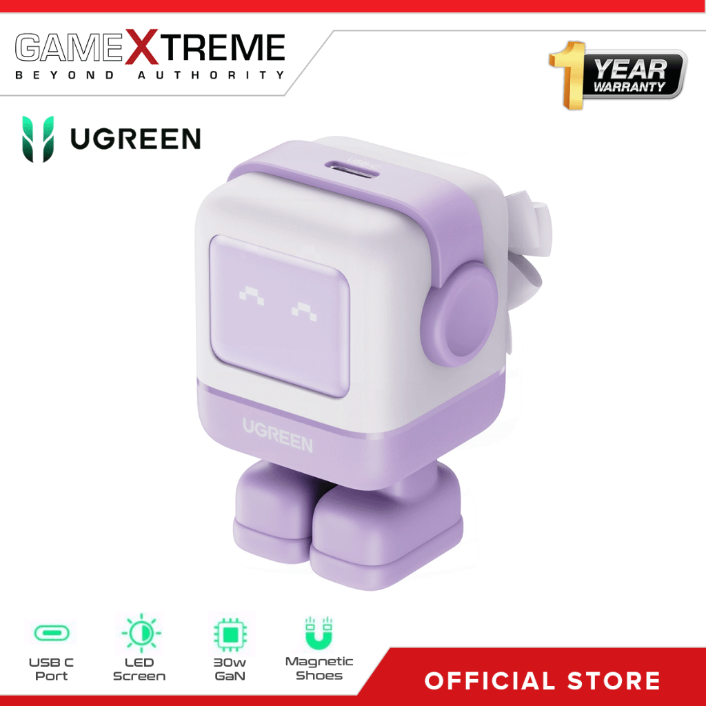 Ugreen Mini Robot Nexode 30W USB-C PD Gan Fast Charger CD359 | Shopee ...