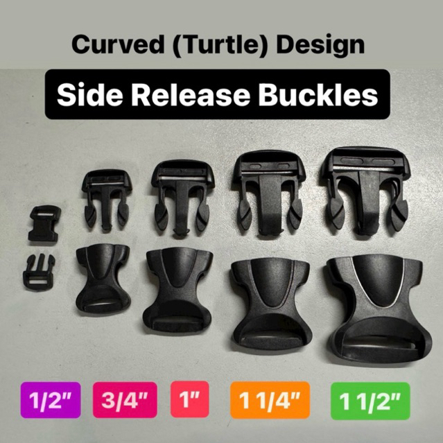[Sold by 10 PCS] Curved Turtle Design Class A Side Release Buckle ...