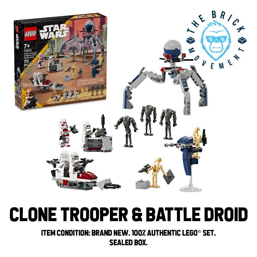 LEGO® STAR WARS 75372 Clone Trooper & Battle Droid Battle Pack Set ...