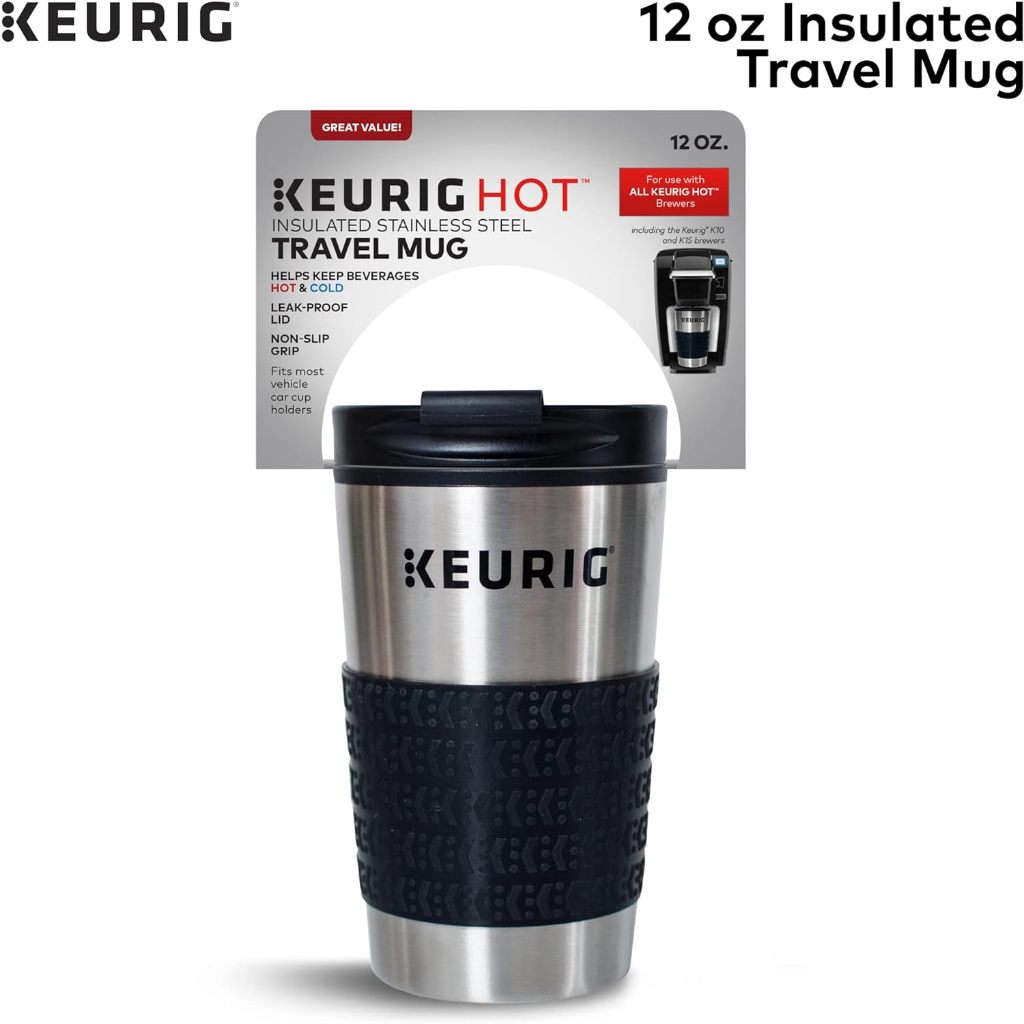 Keurig Travel Mug Fits K-Cup Pod Coffee Maker, Stainless Steel | Shopee ...