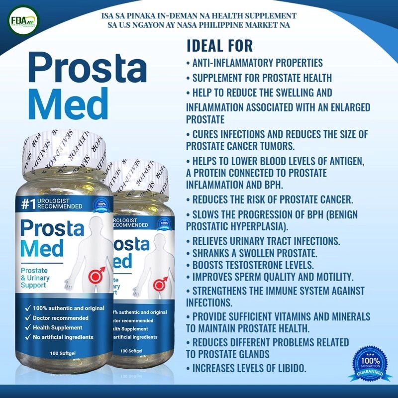PROSTA MED HELPS PROSTATE CARE 100 SOFTGELS | Shopee Philippines