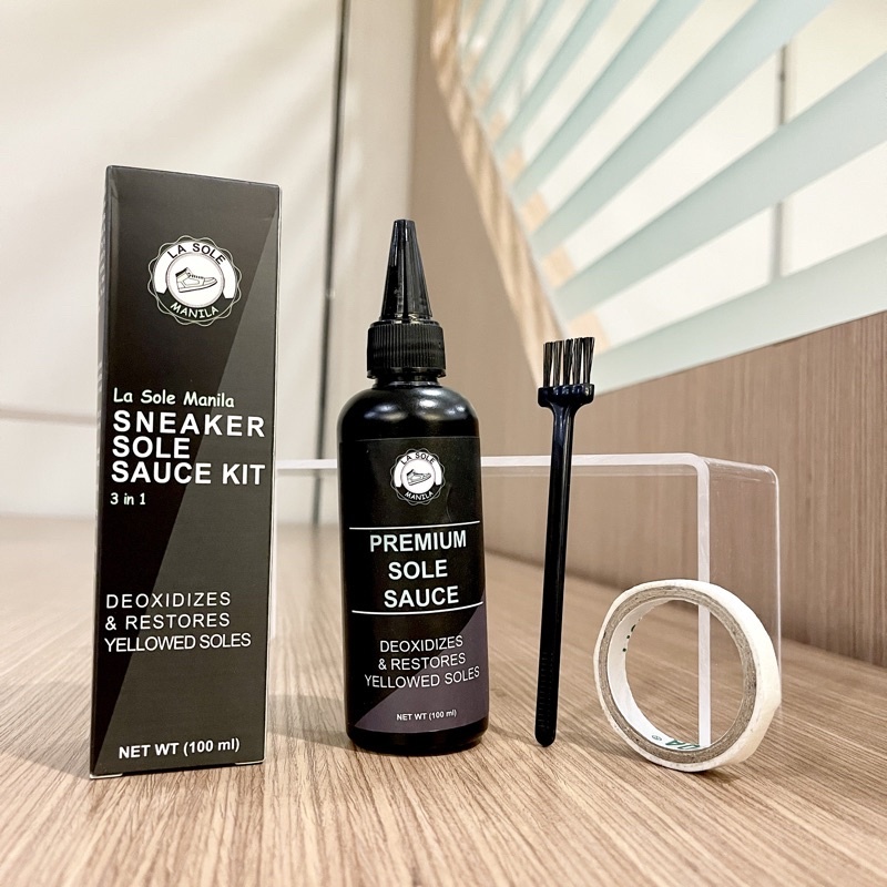 La Sole 3 in 1 Shoe Whitening Cream includes a FREE BRUSH for 100mL ...