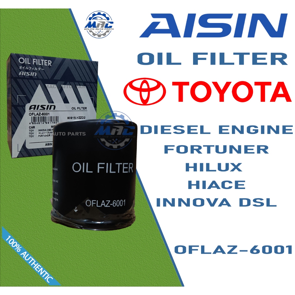 AISIN Oil Filter OFLAZ-6001 same as VIC C-111 C111 for TOYOTA HILUX ...