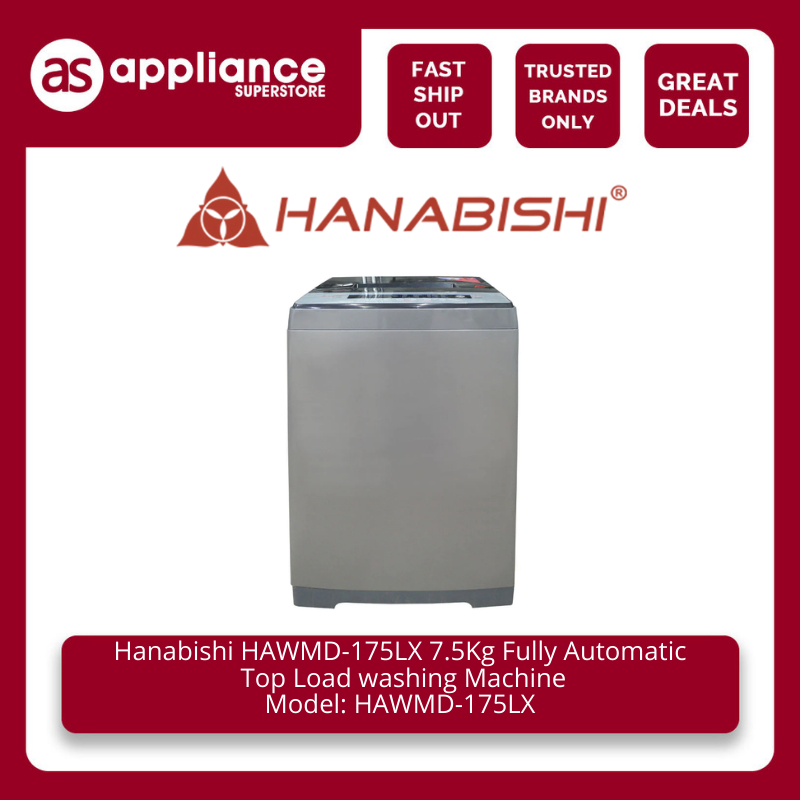 Hanabishi HAWMD-175LX 7.5 Kg Fully Automatic Top Load washing Machine ...
