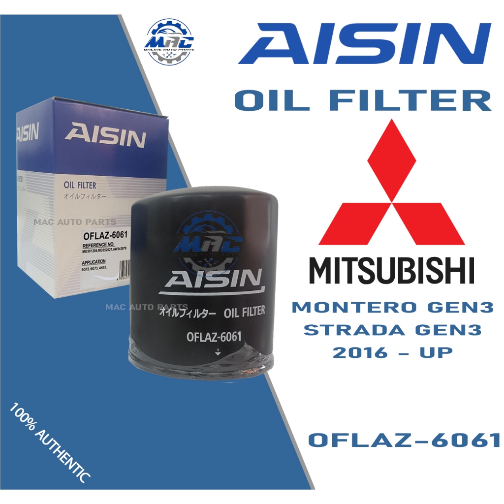 AISIN Oil Filter OFLAZ-6061 same as VIC C-312 for MITSUBISHI MONTERO ...