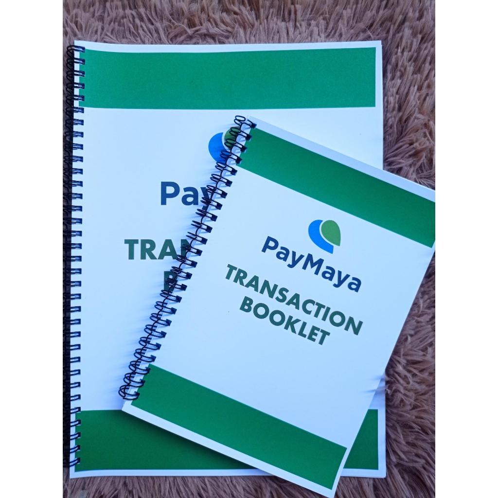 Pay Maya Accounting Booklet for Daily Transactions Back-to-Back Print ...