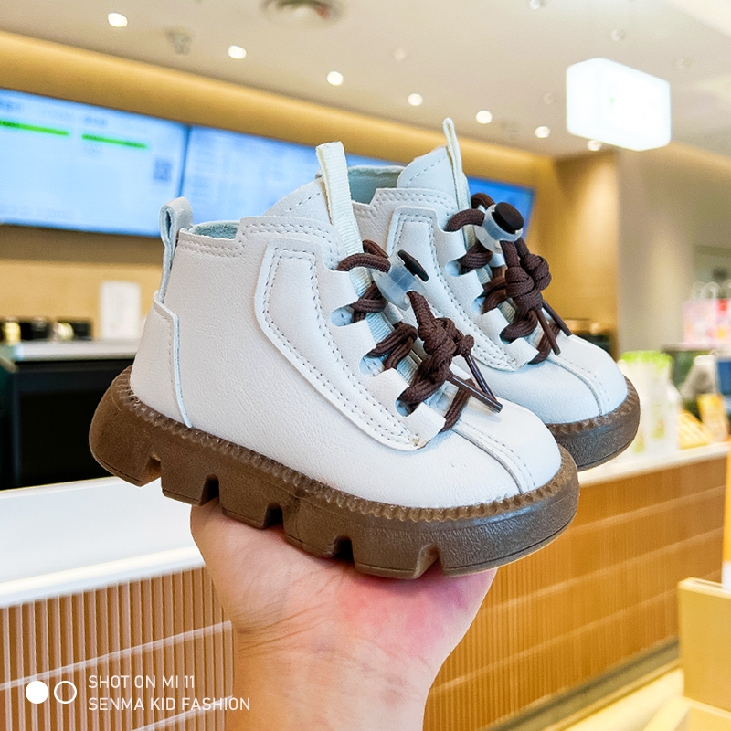 SENMA Boots For Kids Girls Rubber Shoes Korean Shoes White Shoes ...