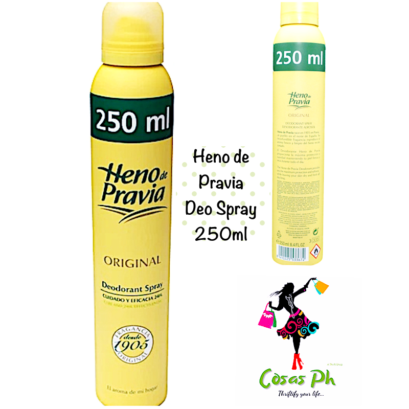 Heno de Pravia 100% Original Imported Made in Spain Deodorant Spray 6 ...
