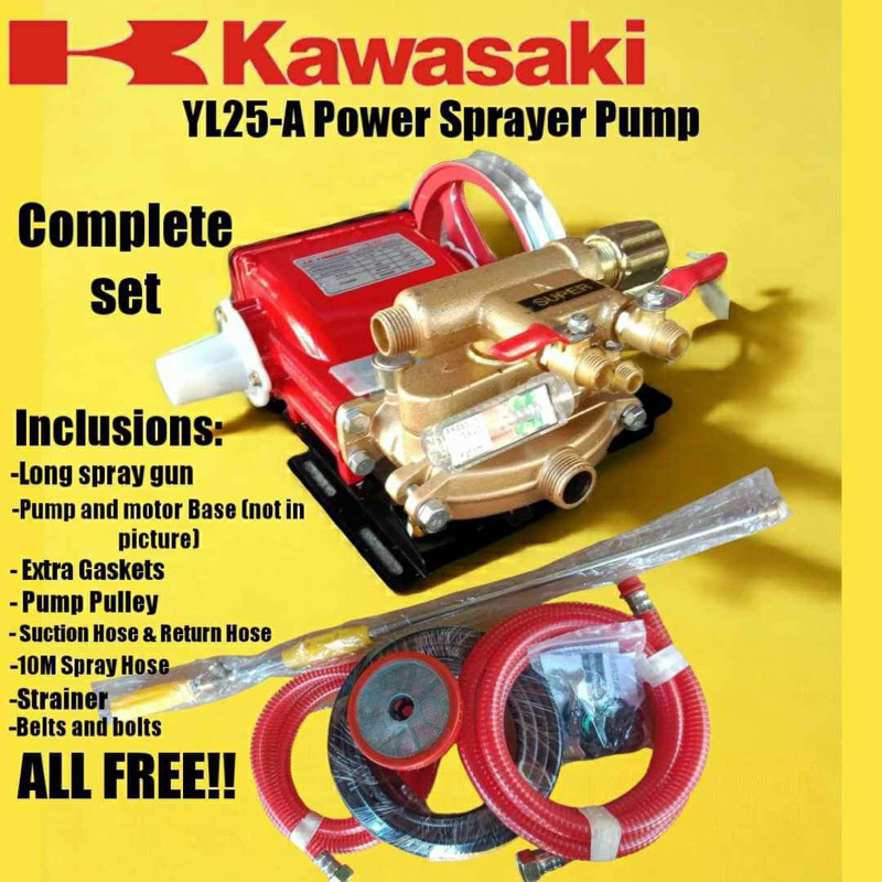 Power sprayer pump Kawasaki complete set (only electric motor not ...