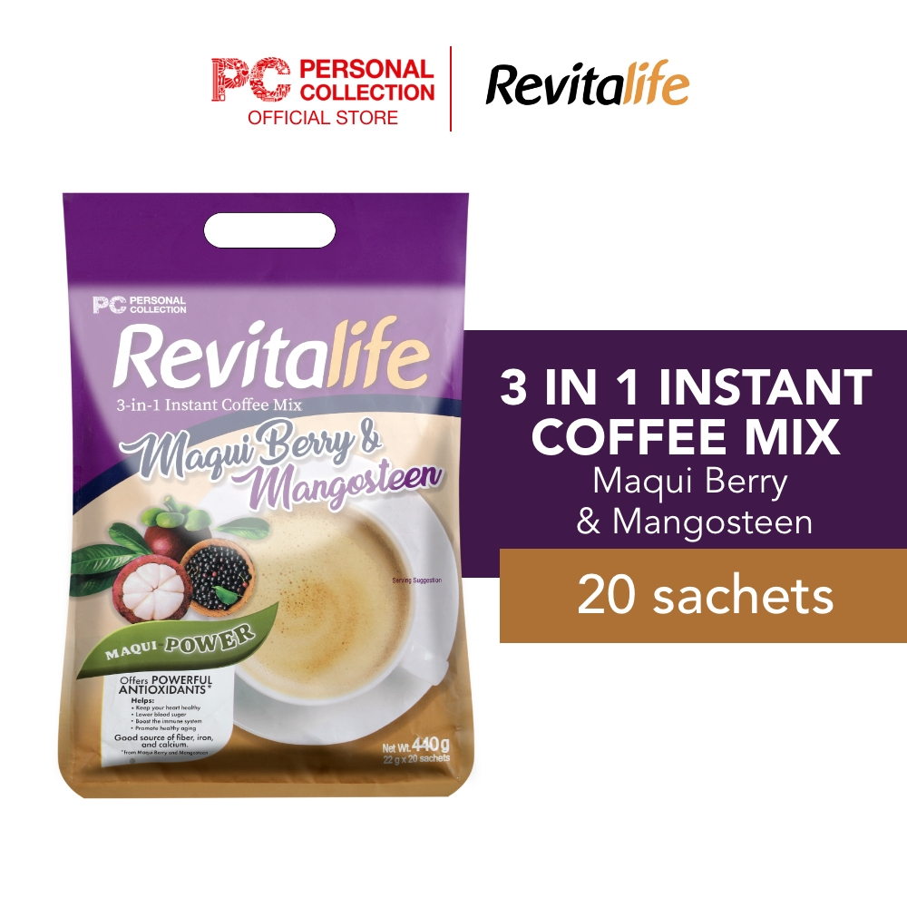 Revitalife Maqui Berry and Mangosteen 3in1 Coffee 22g | Shopee Philippines