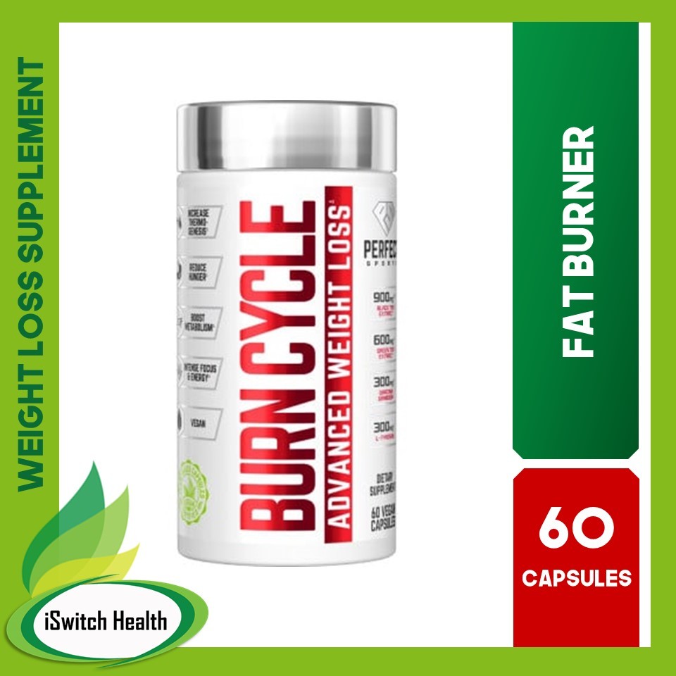 Perfect Sports Burn Cycle VEGAN Advanced Weight Loss - 60 Capsules ...