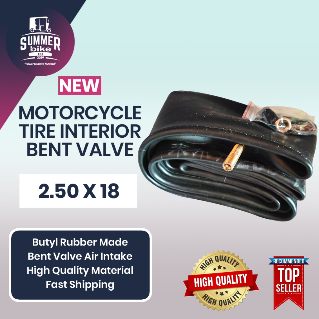 Motor Tire Interior 2.5 x 18 Bent Valve | Shopee Philippines