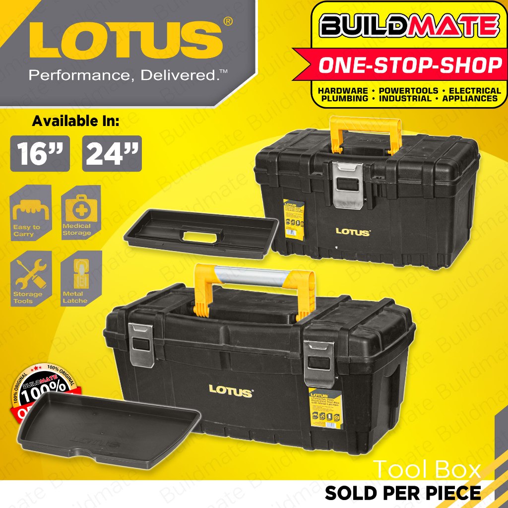 BUILDMATE Lotus Tool Box Organizer Storage Tools 16" 40CM / 24" Inch ...